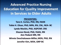 Advanced Practice Nursing Education for Quality Improvement in Services ...