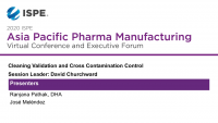 Cleaning Validation and Cross Contamination Control - International ...