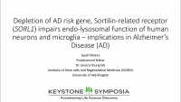 Short Talk: Depletion of AD Risk Gene Sortilin-Related Receptor (SORL1 ...