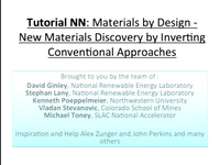 Tutorial NN - Materials by Design - New Materials Discovery by ...