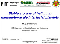 Stable Storage of Helium in Nanometer-Scale Interfacial Platelets ...