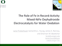 The Role of Fe in Record-Activity Mixed-NiFe Oxyhydroxide ...