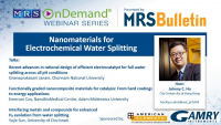 Nanomaterials for Electrochemical Water Splitting - Materials Research ...