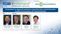 MRS Communications 10th Anniversary: Perspectives on advanced materials ...