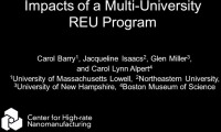 Impacts of a Multi-University REU Program - Materials Research Society