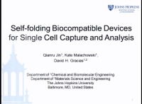 Self-Folding Biocompatible Devices for Single Cell Capture and Analysis ...