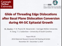Glide of Threading Edge Dislocations after Basal Plane Dislocation ...