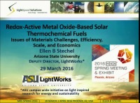 Redox Active Metal Oxide-Based Solar Thermochemical Fuels: Issues of ...