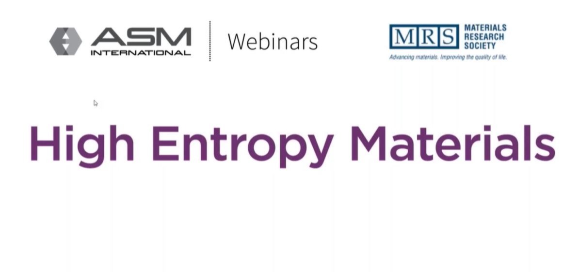 High Entropy Materials - Materials Research Society