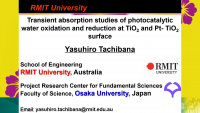 Comprehensive transient absorption studies of photocatalytic water ...
