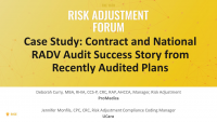 A: Case Study: Contract and National RADV Audit Success Story from ...