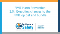 PIVIE Harm Prevention: Executing Changes to the PIVIE Op Def and Bundle ...