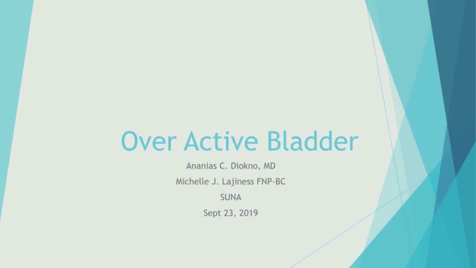 OAB Treatment Algorithm - Best Practice Recommendations - Society of ...