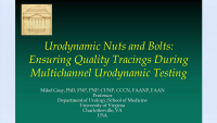 Urodynamic Nuts and Bolts - Ensuring Quality Tracings During ...