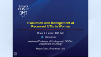 Evaluation and Management of Recurrent UTIs in Women - Society of ...