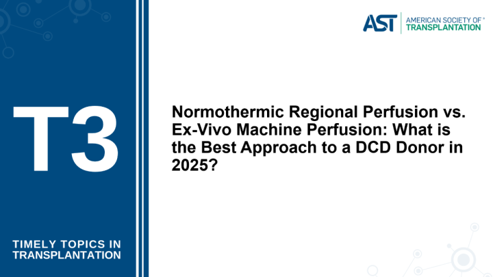 Normothermic Regional Perfusion vs. Ex-Vivo Machine Perfusion: What is ...