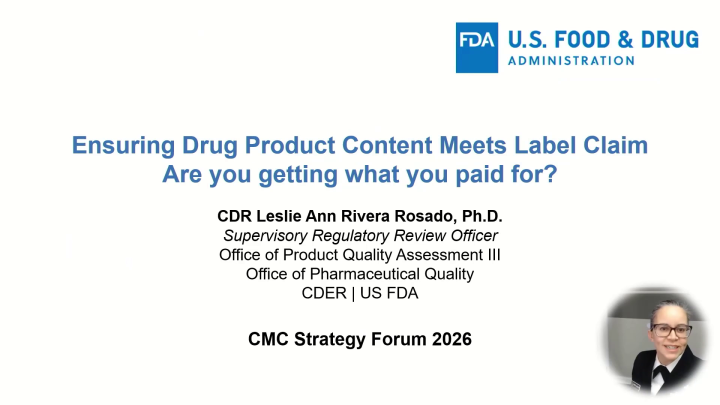 Ensuring Drug Product Content Meets Label Claim -- Are You Getting What ...