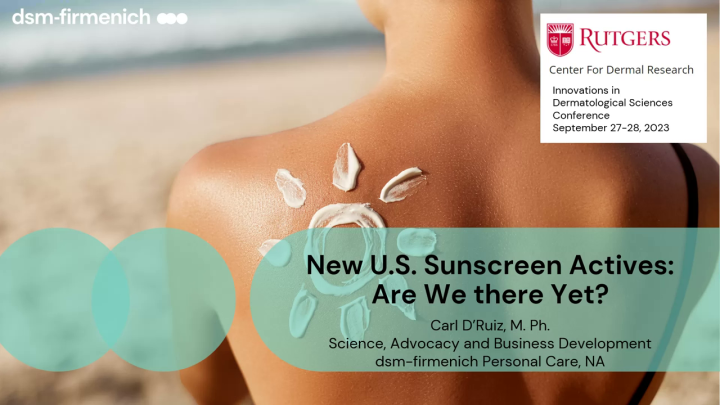 “US sunscreen innovation – are we there yet?” - Rutgers University ...