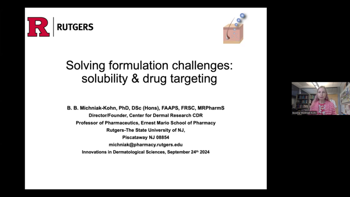 "Solving Formulation Challenges: Solubility & Drug Targeting" - Rutgers ...