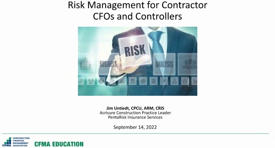 Risk Management - Construction Financial Management Association