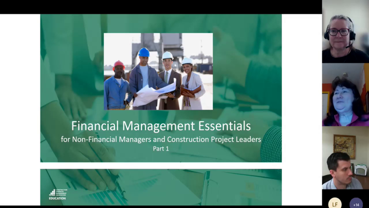 Financial Management Essentials - Part 1 - Construction Financial Management Association