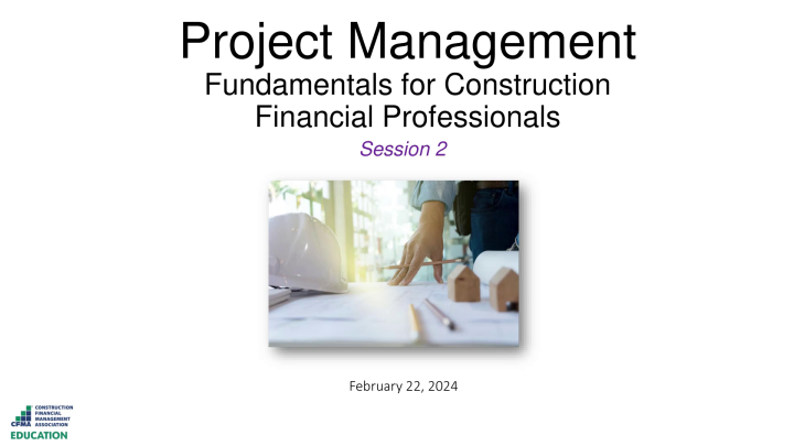 Project Management in Construction - Day 2 - Construction Financial ...