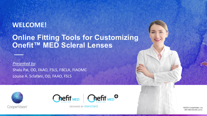 Online Fitting Tools for Customizing Onefit MED Scleral Lenses ...
