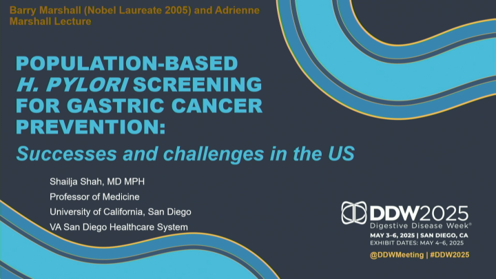 Barry Marshall (Nobel Laureate 2005) and Adrienne Marshall Lecture ...