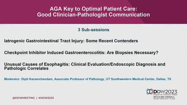 AGA Key to Optimal Patient Care: Good Clinician-Pathologist ...