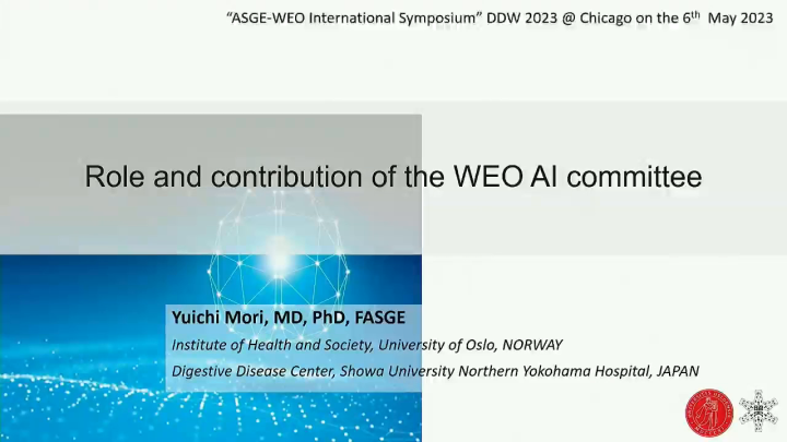 ASGE & World Endoscopy Organization (WEO) International Symposium ...