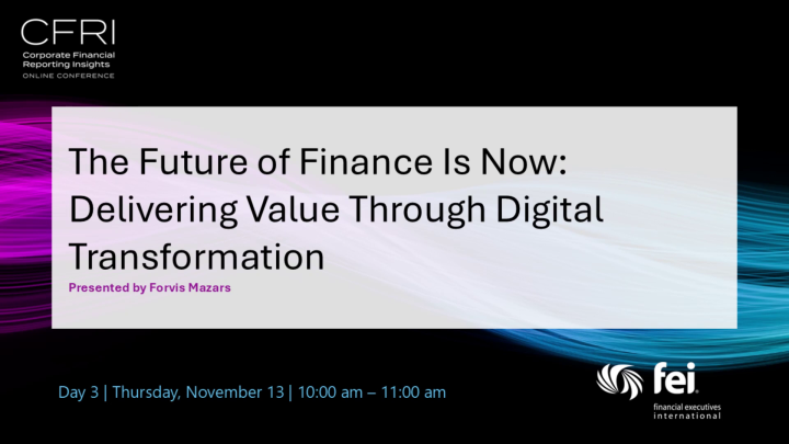 The Future of Finance is Now: Delivering Value Through Digital ...
