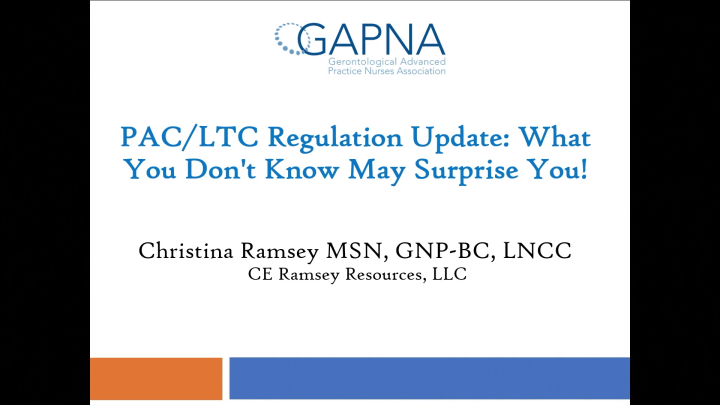 PAC/LTC Regulation Update: What You Don't Know May Surprise You ...