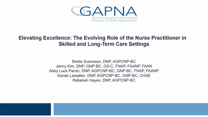Elevating Excellence: The Evolving Role of the Nurse Practitioner in ...