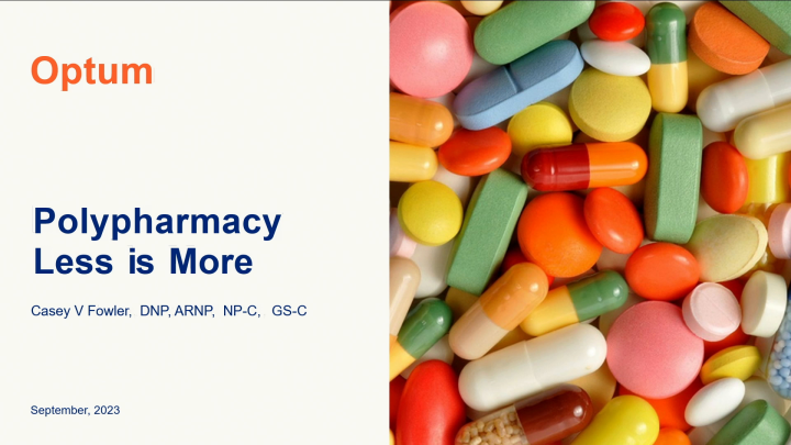 Polypharmacy Less Is More - Gerontological Advanced Practice Nurses ...