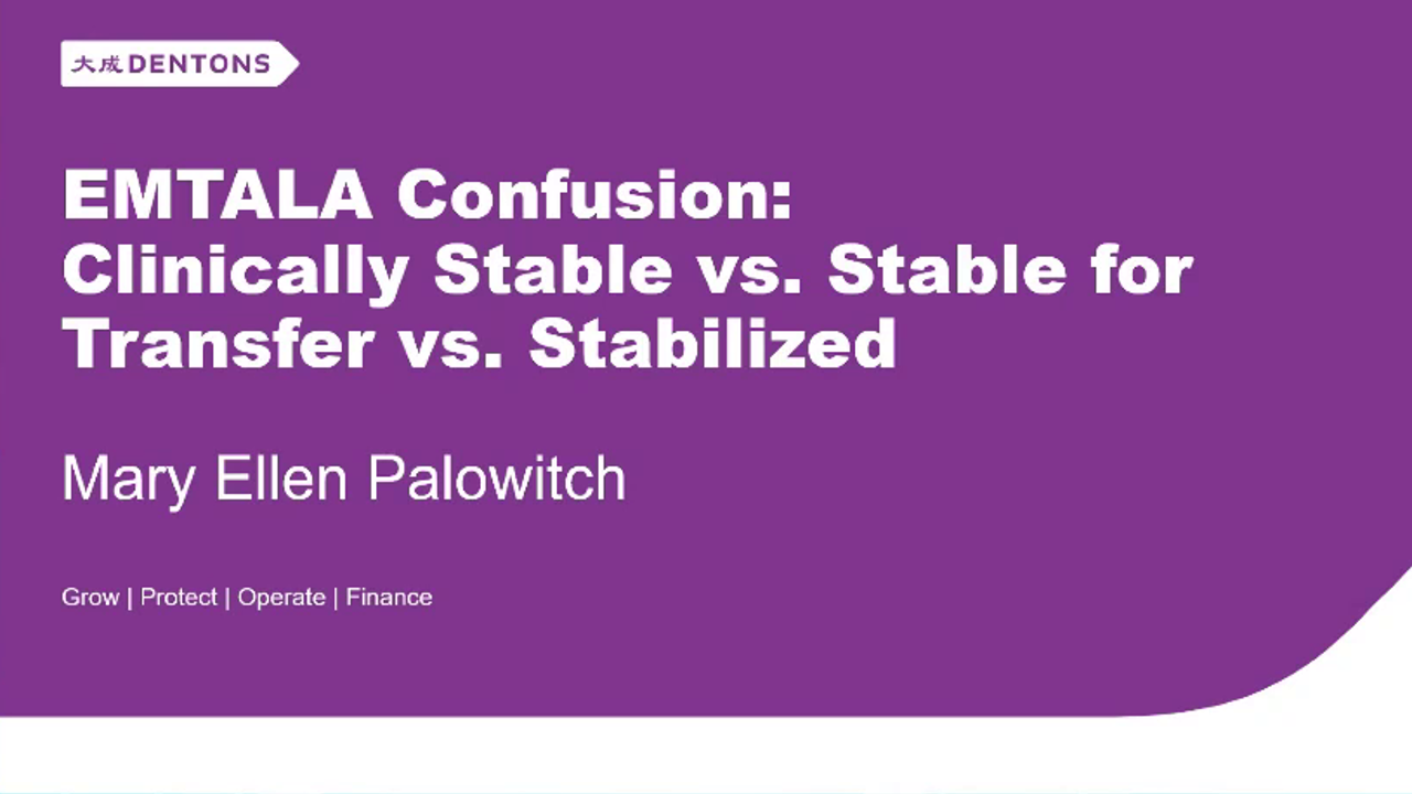 Clarifying EMTALA Confusion: Clinically Stable vs. Stable for Transfer ...
