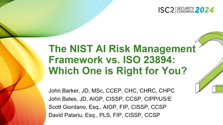 The NIST AI Risk Management Framework vs. ISO 23894: Which One is Right ...