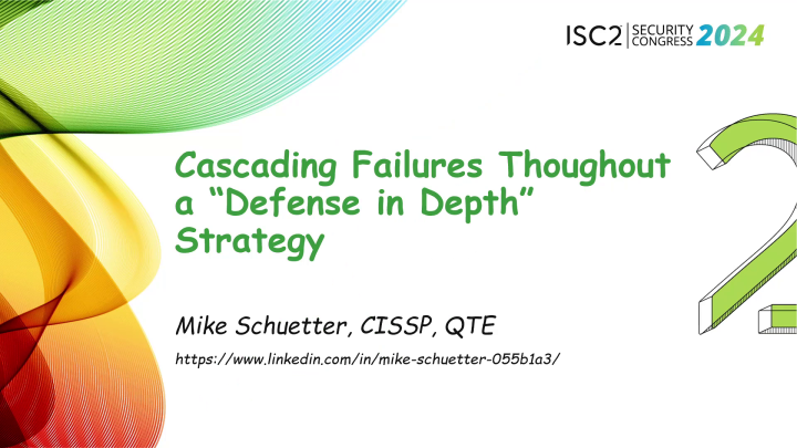 Investigating Cascading Failures in a Defense in Depth Strategy: A Case ...