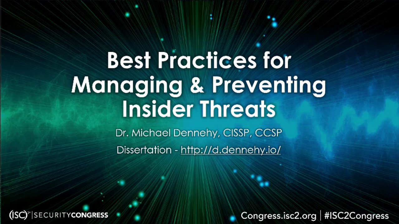 Best Practices for Managing & Preventing Insider Threats from ...