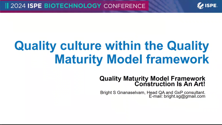 Quality Maturity Model Framework Construction Is An Art - International ...