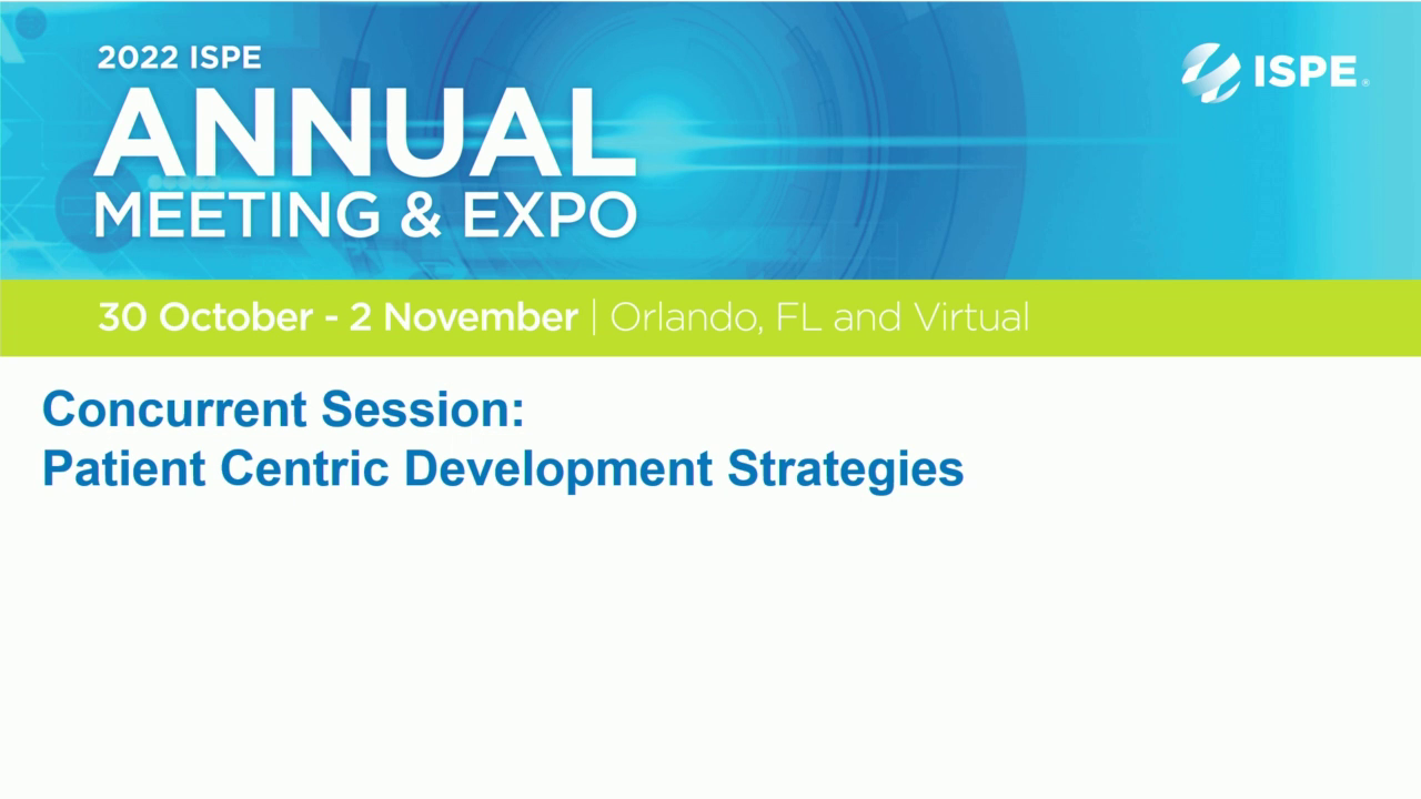 Patient Centric Development Strategies - International Society for ...