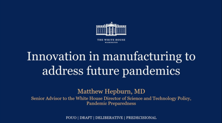 Innovation in Manufacturing to Address Future Pandemics - International ... Innovation in Manufacturing to Address Future Pandemics - International ...