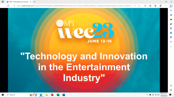 Technology and Innovation in the Entertainment Industry - Meeting ...