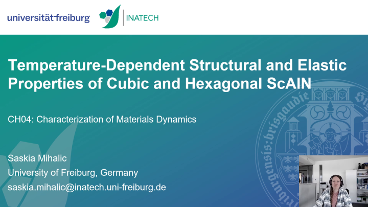 CH04.06.04: Temperature-Dependent Structural and Elastic Properties of Cubic and Hexagonal ...