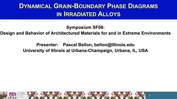 SF08.09.01: Dynamical Grain-Boundary Phase Diagrams in Irradiated ...