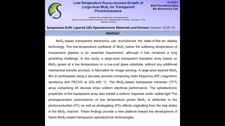 EL09.13.08: Low-Temperature Synthesis of MoS2 by Plasma-Assisted CVD ...
