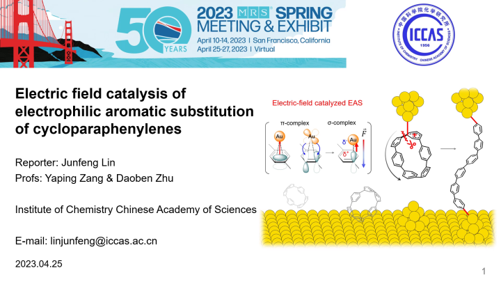 EL12.06.04: Electric Field Catalysis of Electrophilic Aromatic ...
