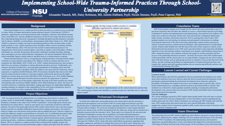 Implementing School-Wide Trauma-Informed Practices Through School ...