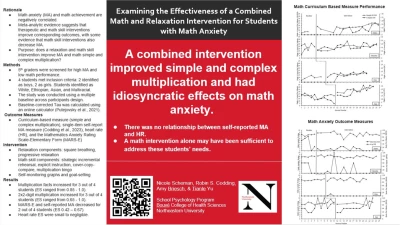 Addressing Math Anxiety Through a Combined Therapeutic and Skill ...