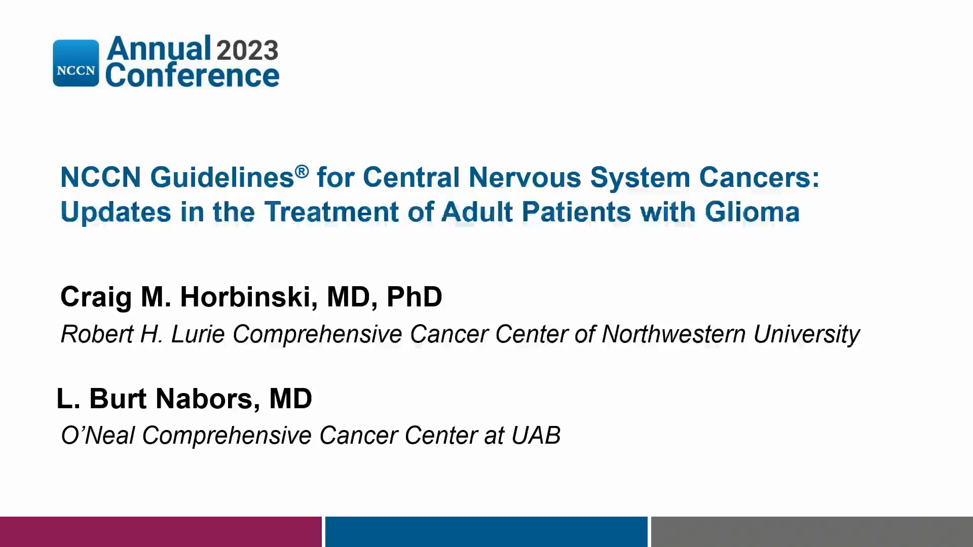 NCCN Guidelines® for Central Nervous System Cancers: Updates in the ...