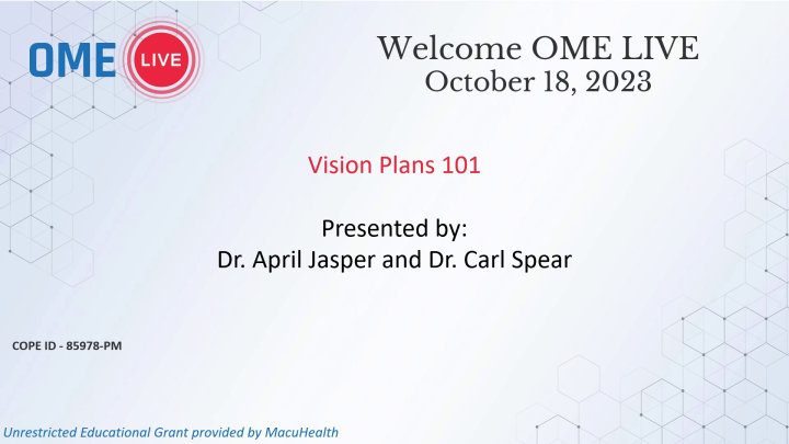 Vision Plans 101 - Optometric Management Education